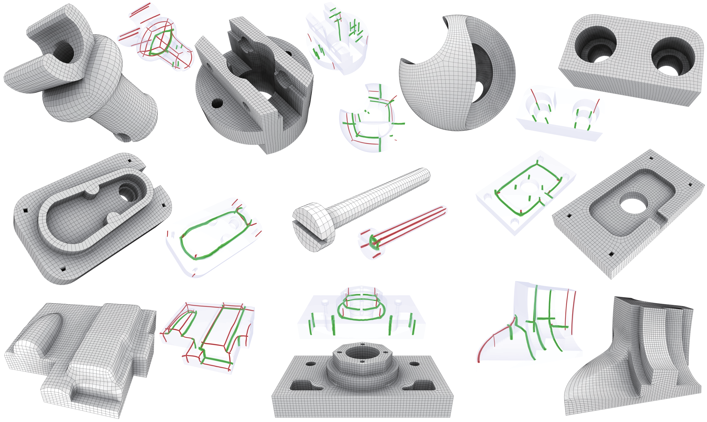 Cut-enhanced PolyCube-Maps for Feature-aware All-Hex Meshing | Xiaohan Liu